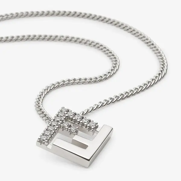 Fendi Forever Ff Pendant Necklace