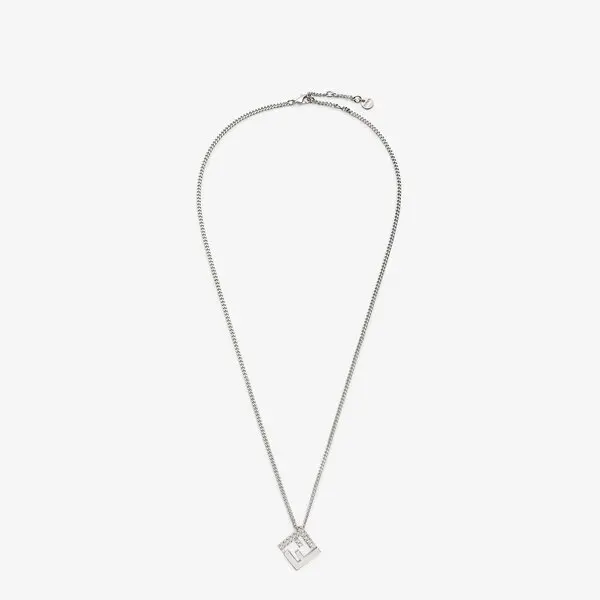 Fendi Forever Ff Pendant Necklace - Silver