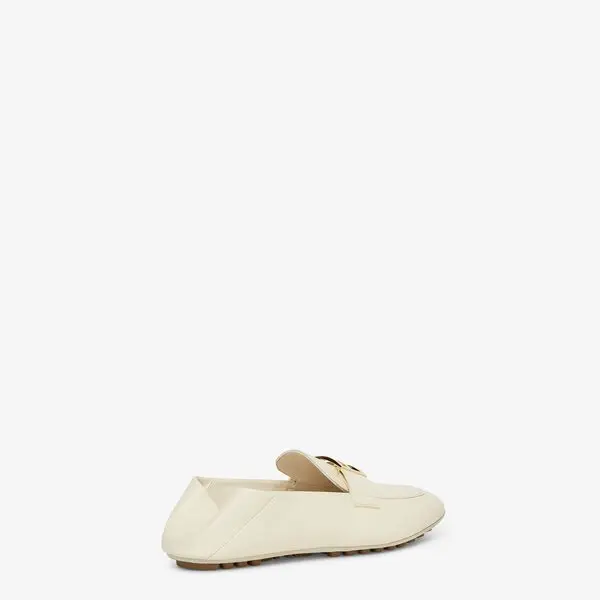 Fendi Ff Baguette Loafers - White