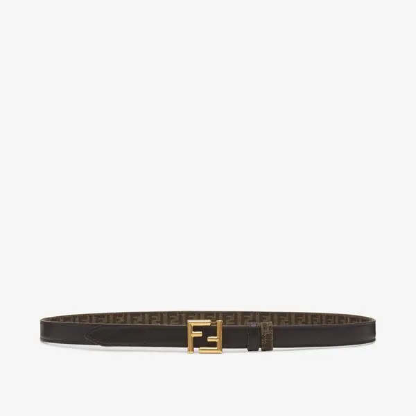 Fendi Reversible Belt With Ff Stud Buckle