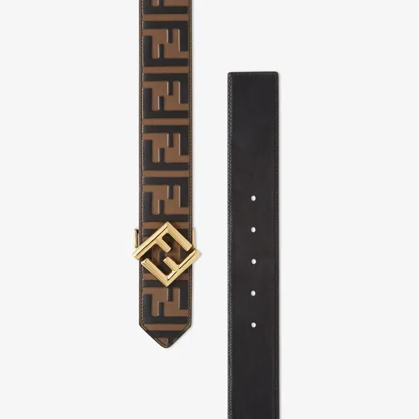 Fendi Ff Diamonds Reversible Belt