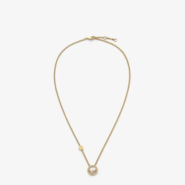 Fendi F Is Necklace - Gold