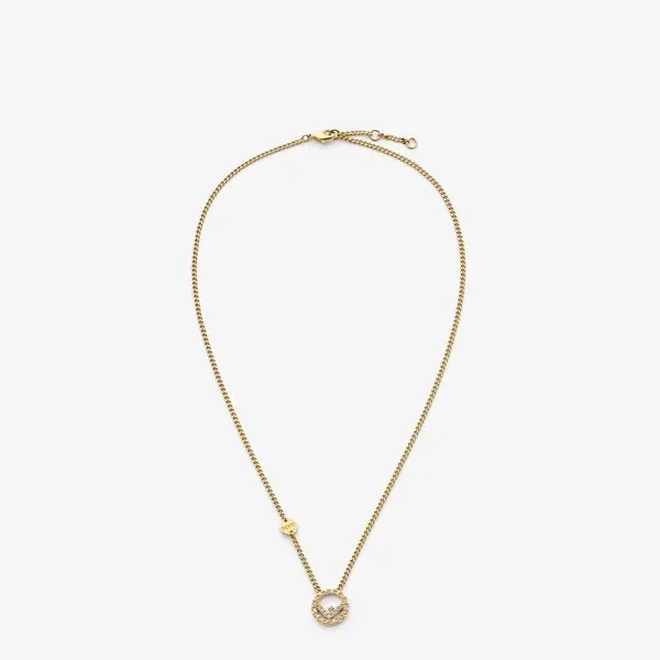 Fendi F Is Necklace - Gold