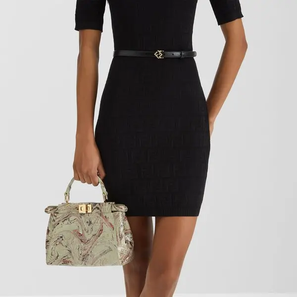 Fendi Ff Diamonds Belt - Black