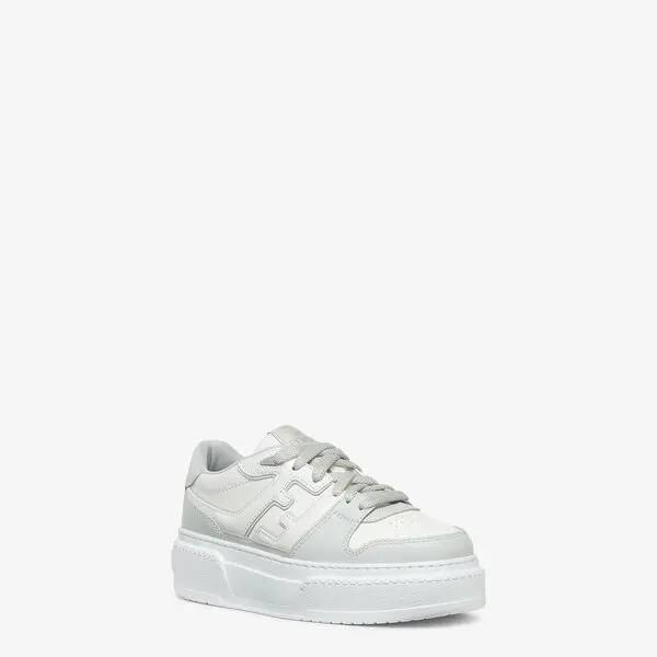 Fendi Match Lace-up Trainers - Grey