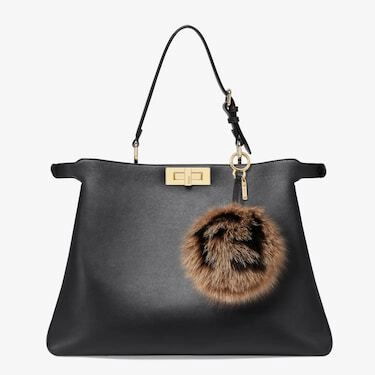Fendi Pompom Charm - Brown