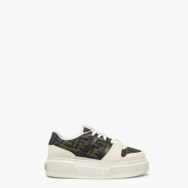 Fendi Match Lace-up Sneakers - White