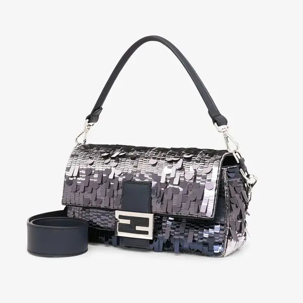 Fendi Metallic Sequined Baguette