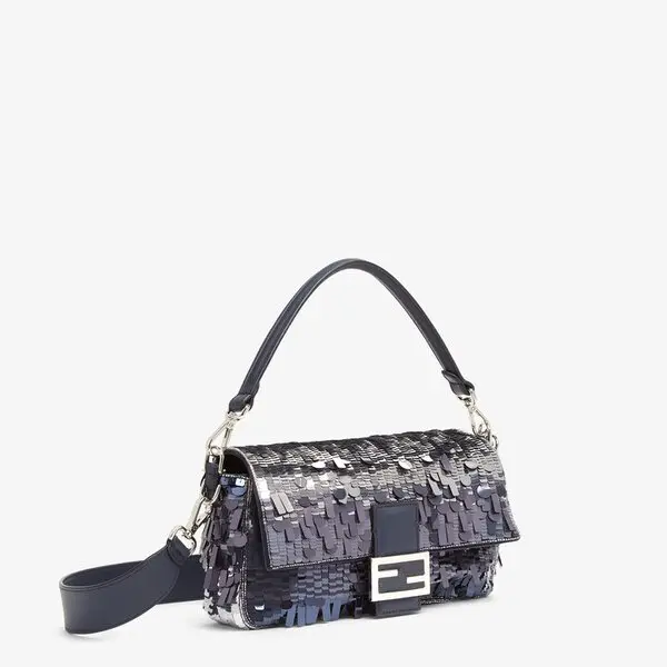 Fendi Metallic Sequined Baguette