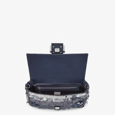 Fendi Metallic Sequined Baguette