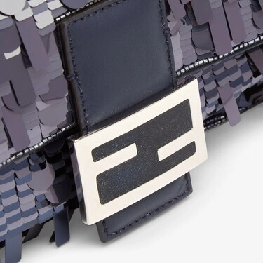 Fendi Metallic Sequined Baguette