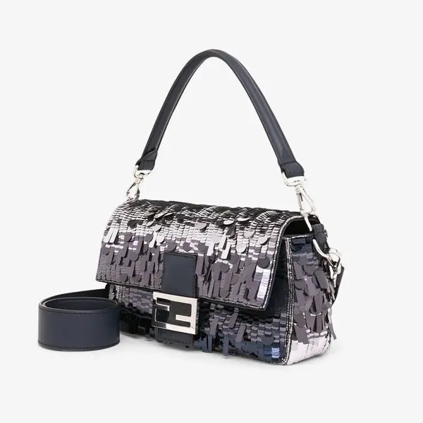 Fendi Metallic Sequined Baguette