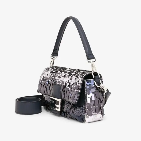 Fendi Metallic Sequined Baguette