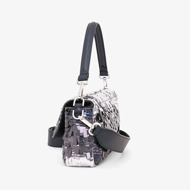 Fendi Metallic Sequined Baguette
