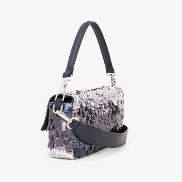 Fendi Metallic Sequined Baguette