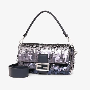 Fendi Metallic Sequined Baguette