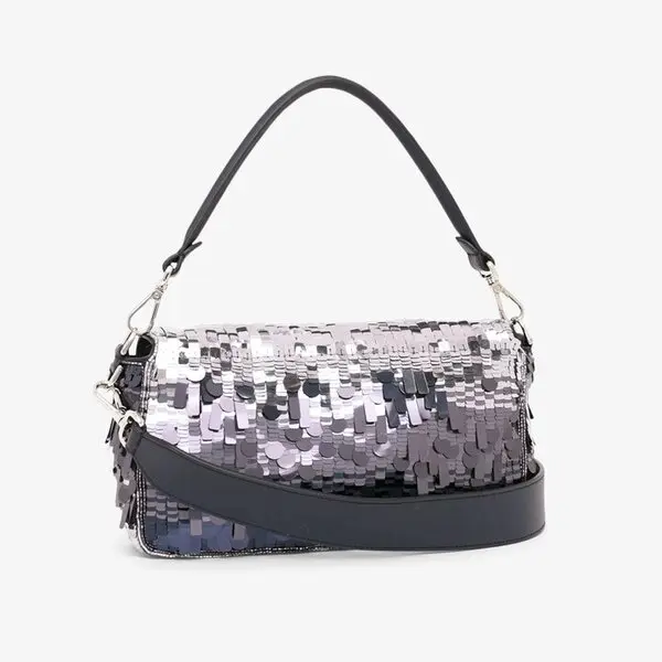 Fendi Metallic Sequined Baguette