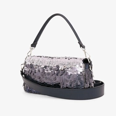Fendi Metallic Sequined Baguette
