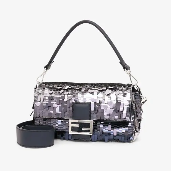 Fendi Metallic Sequined Baguette