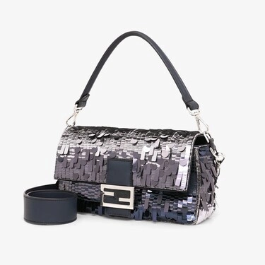 Fendi Metallic Sequined Baguette