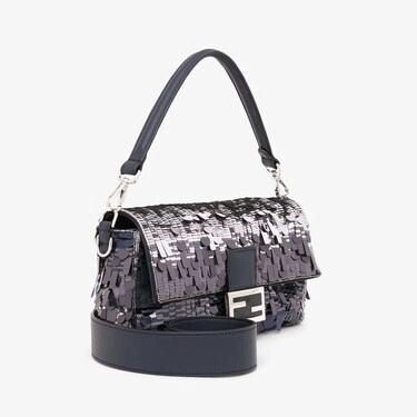 Fendi Metallic Sequined Baguette