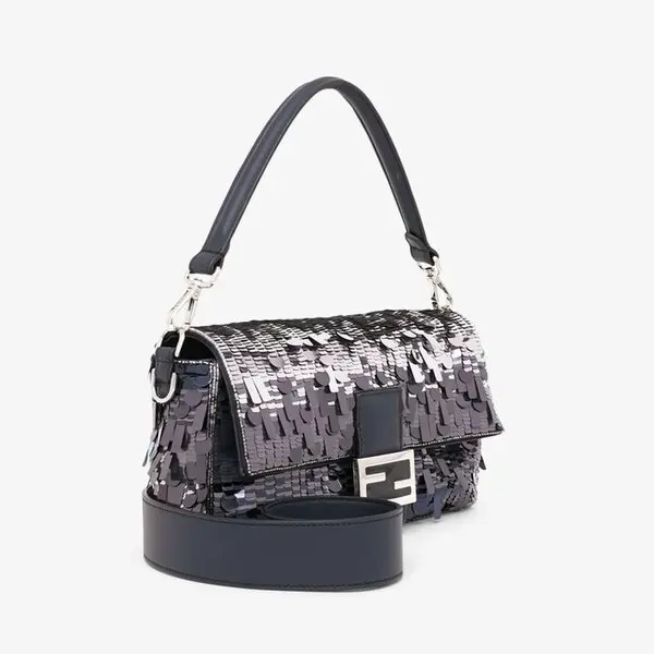 Fendi Metallic Sequined Baguette