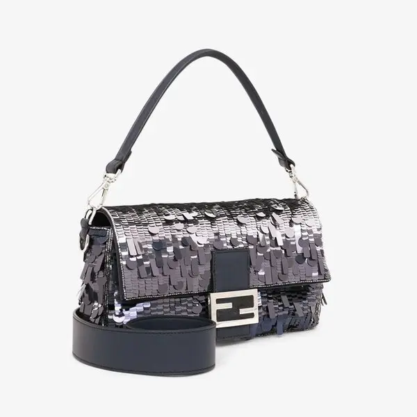 Fendi Metallic Sequined Baguette