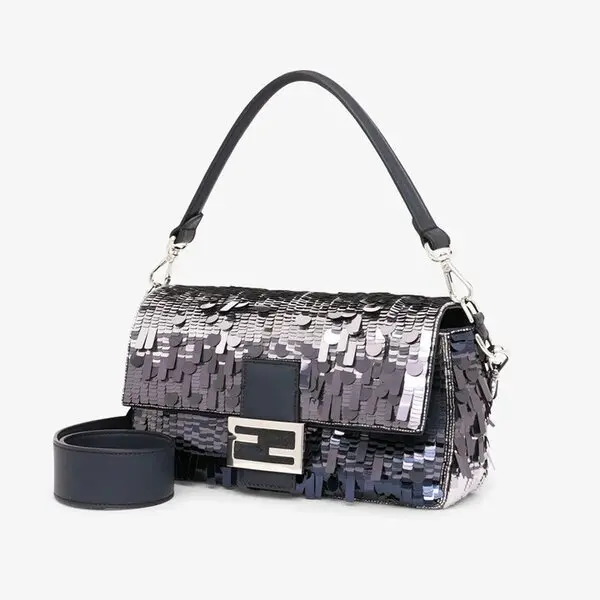 Fendi Metallic Sequined Baguette