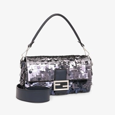 Fendi Metallic Sequined Baguette