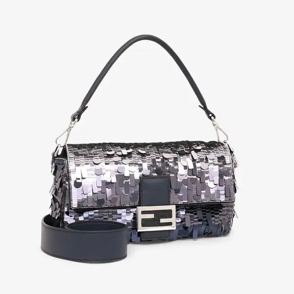 Fendi Metallic Sequined Baguette