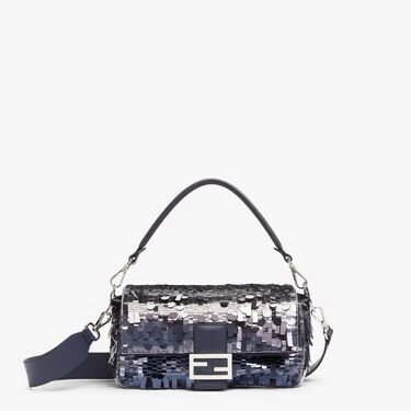 Fendi Metallic Sequined Baguette
