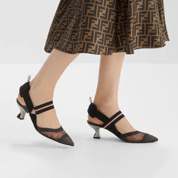 Fendi Colibrì Slingbacks - Brown