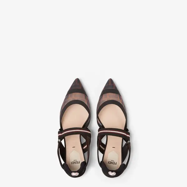 Fendi Colibrì Slingbacks - Brown