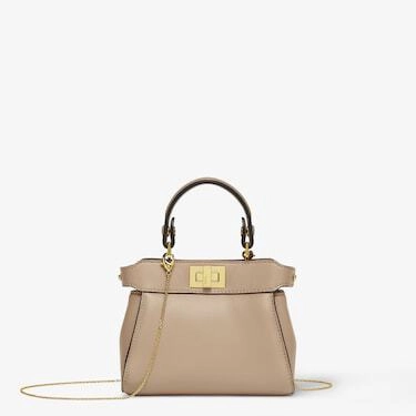 Fendi Nano Peekaboo Bag - Grey