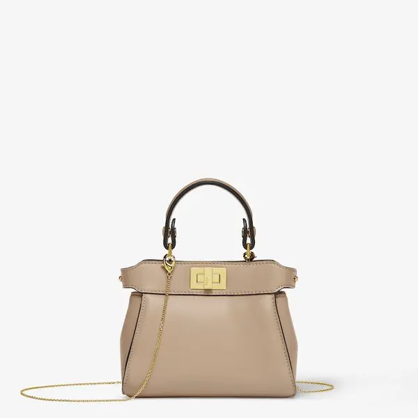 Fendi Nano Peekaboo Bag - Grey