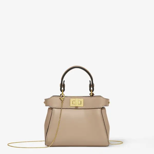 Fendi Nano Peekaboo Bag - Grey