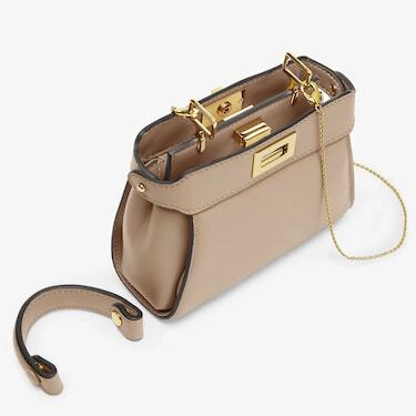 Fendi Nano Peekaboo Bag - Grey