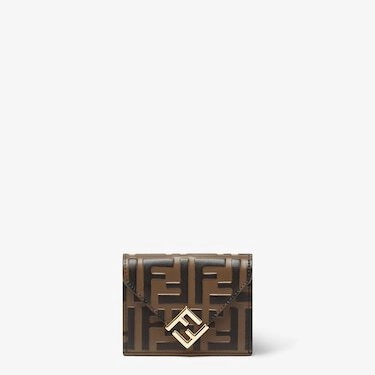 Fendi Ff Diamonds Wallet - Brown