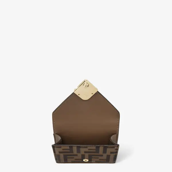 Fendi Ff Diamonds Wallet - Brown