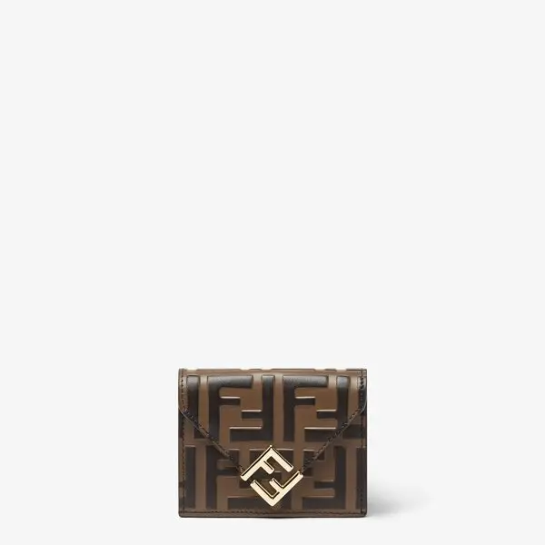 Fendi Ff Diamonds Wallet - Brown