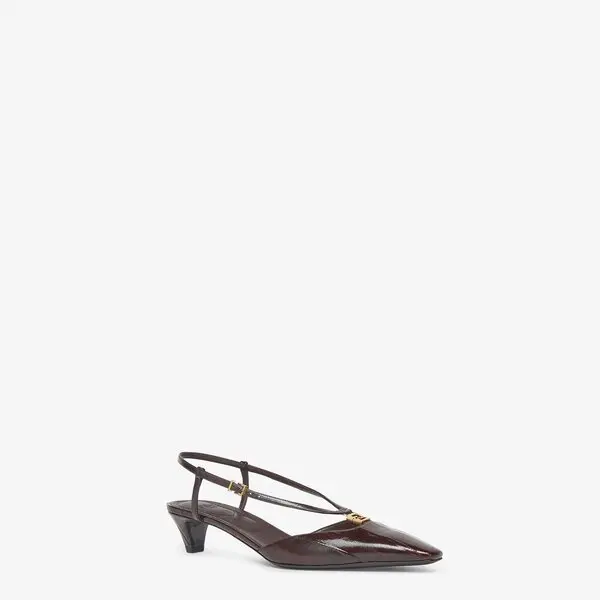 Fendi Ffold Slingbacks - Brown