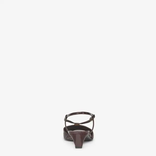 Fendi Ffold Slingbacks - Brown