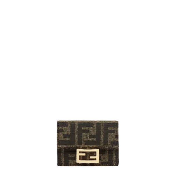 Fendi Baguette Micro Trifold - Brown