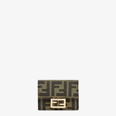 Fendi Baguette Micro Trifold - Brown