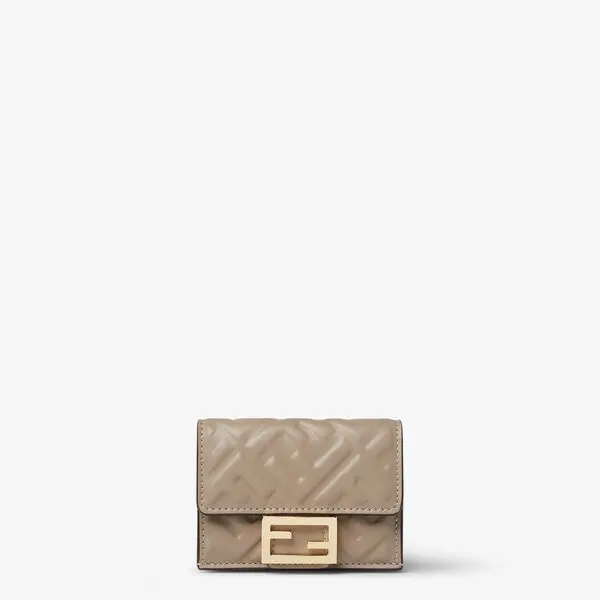 Fendi Baguette Micro Trifold - Grey