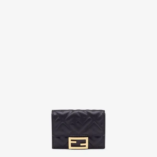 Fendi Baguette Micro Trifold - Black