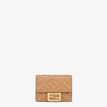 Fendi Baguette Micro Trifold - Beige