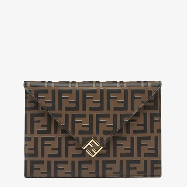 Fendi Ff Diamonds Flat Pouch