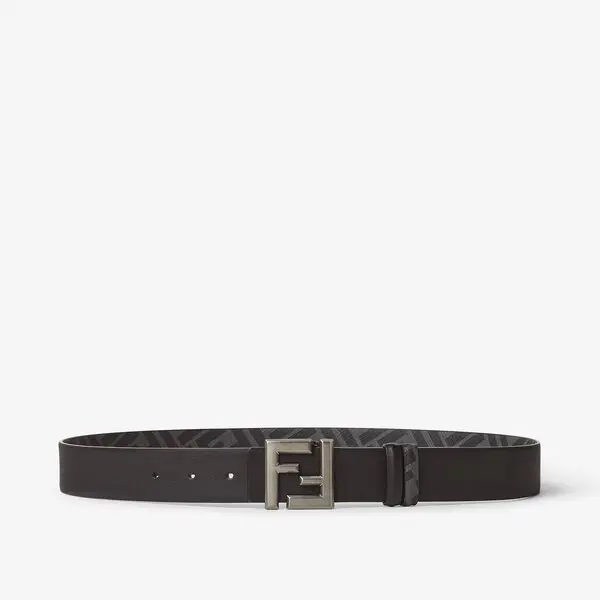 Fendi Squared Ff Belt - Black