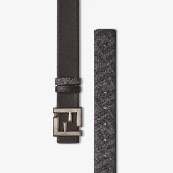 Fendi Squared Ff Belt - Black